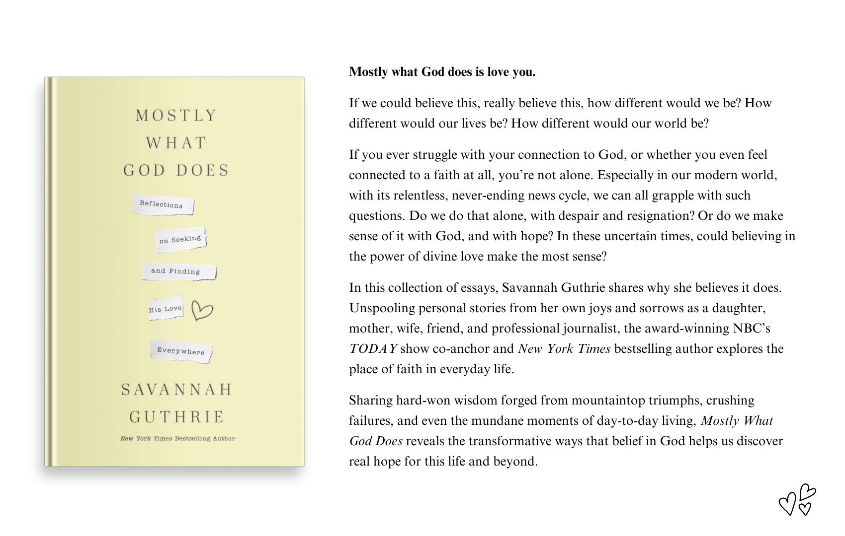 Mostly What God Does by Savannah Guthrie